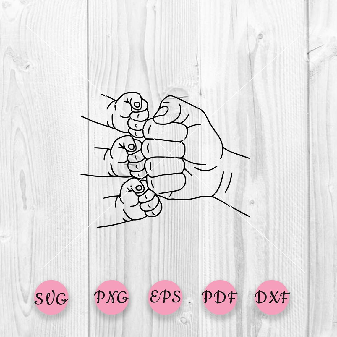 Fist Bump SVG Three Baby Fists Svg New Born Hand Svg - Etsy