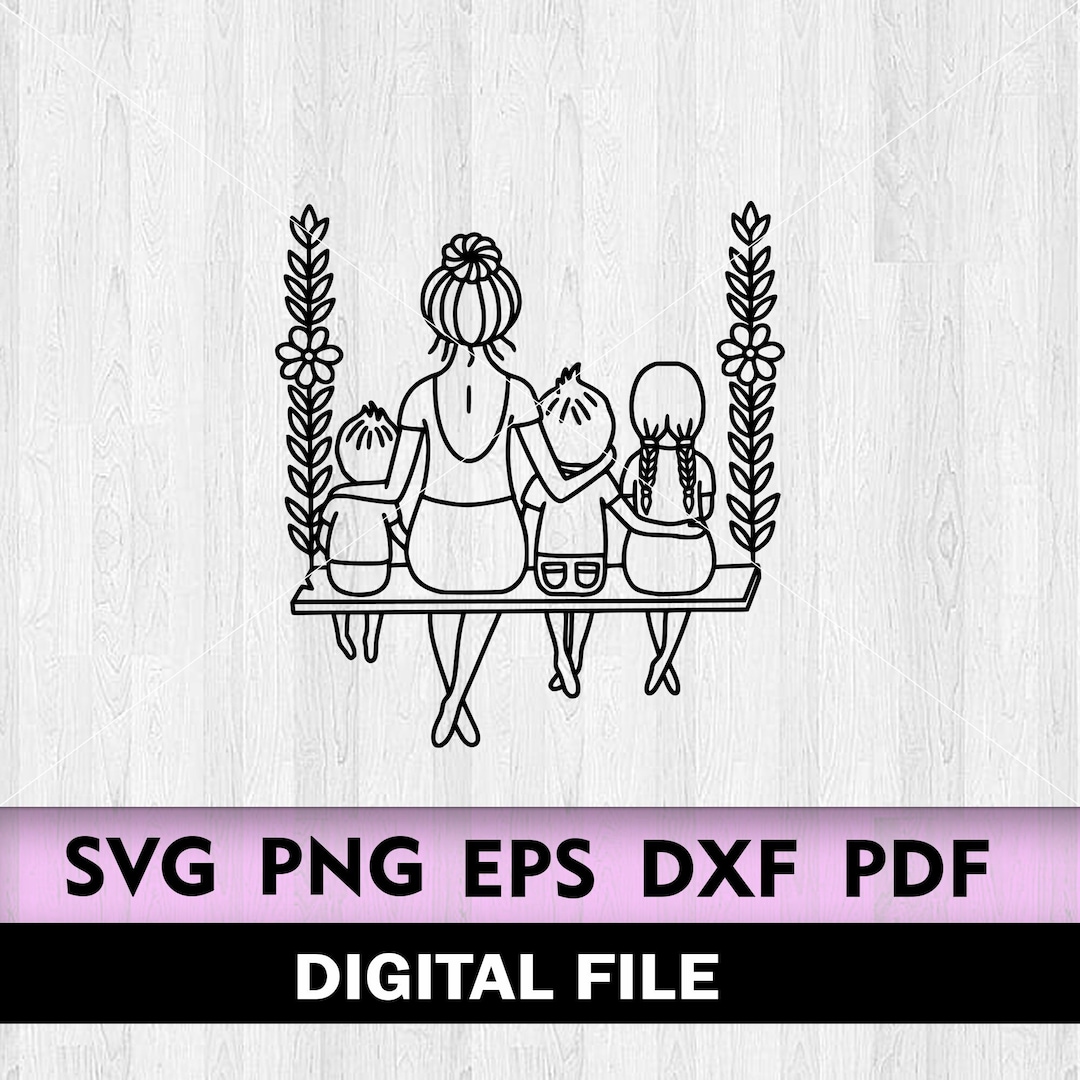 Madre de tres hijos svg, Gemelos svg, Hermanas svg, Familia svg, Mujer ...