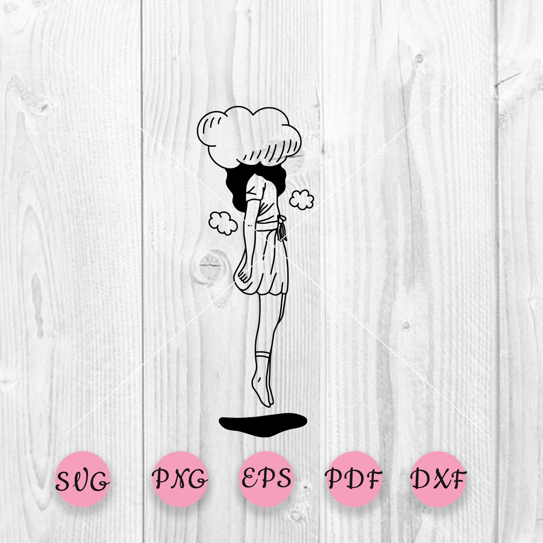 Head in the Clouds Svg Dream Svg Minimalist Svg Head in the - Etsy