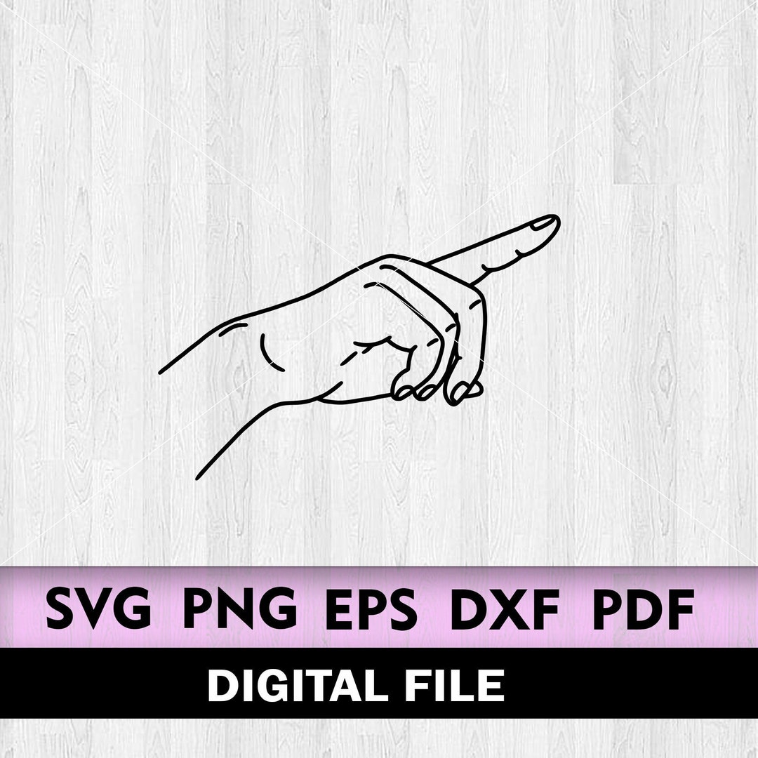 Pointing Finger Svg Point Fingers Svg Hand Gestures SVG - Etsy