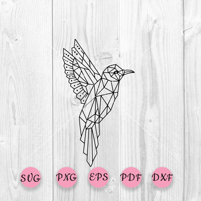 Hummingbirds Svg Hummingbirds Line Art Svg Geometric - Etsy