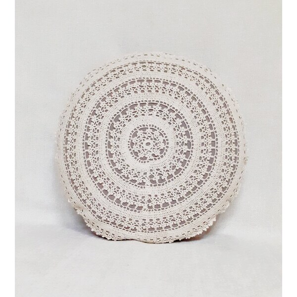 Round Crochet Cushion - Etsy