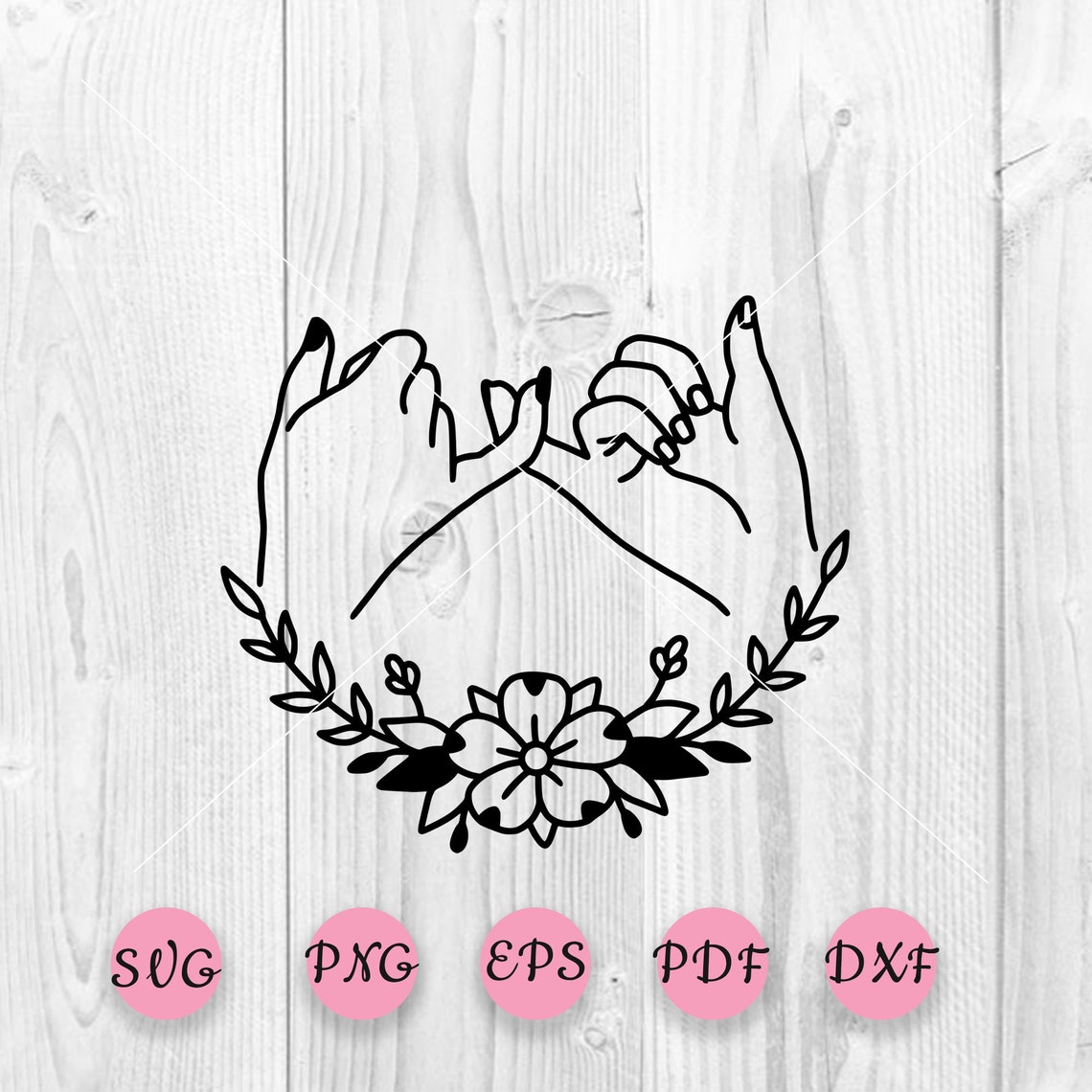 Pinky Promise Hands Pinky Promise Svg Pinky Swear SVG Hands | Etsy