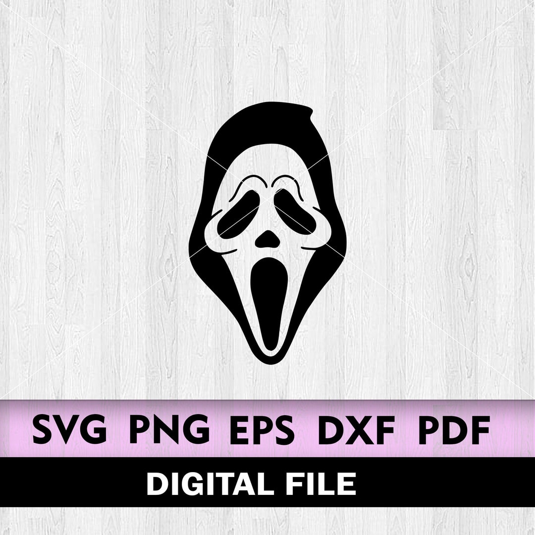Scary Face Svg, Halloween Decor SVG, Halloween Scary Face SVG, Ghost ...
