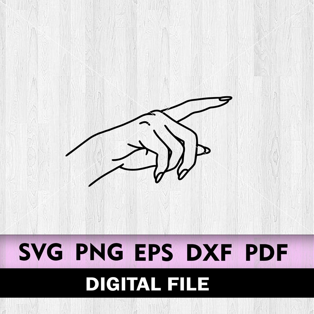 Pointing Finger Svg Women Hand Svg Point Fingers Svg Women - Etsy