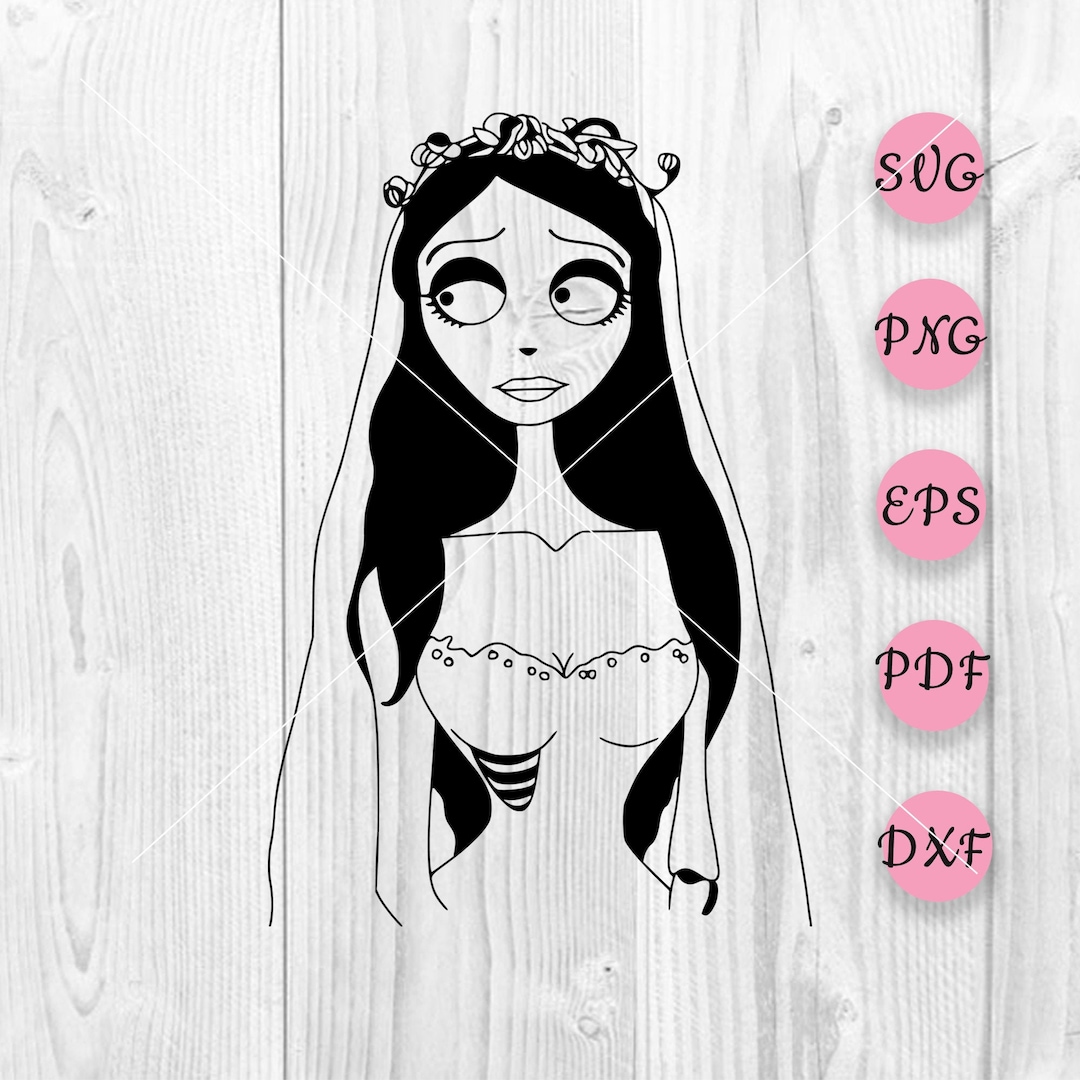 Corpse Bride SVG, Scary Bride Svg, Halloween Svg, Corpse Bride Cut File ...