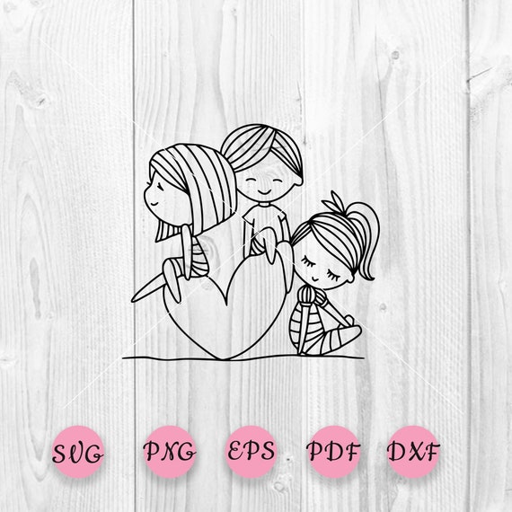 Triplets Svg Brother With Sisters Svg Family Svg Girls Svg | Etsy