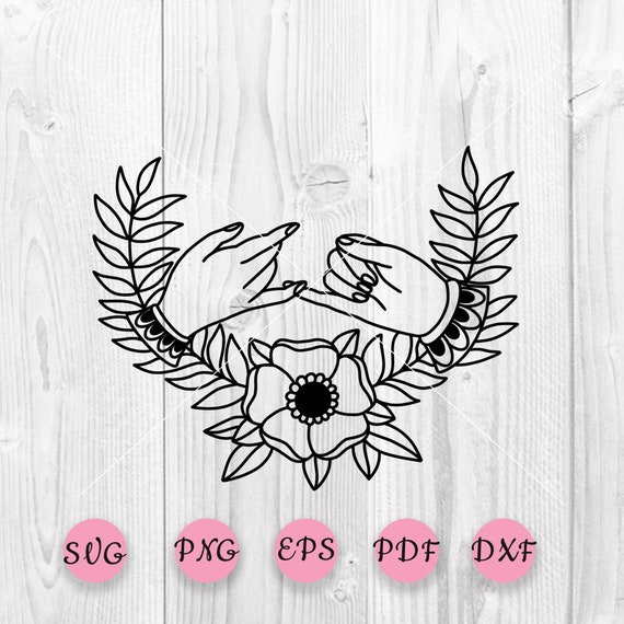 Art & Collectibles Drawing & Illustration Friends svg Pinky Swear SVG ...