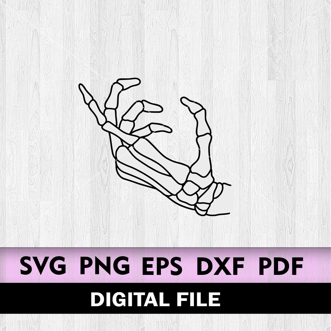 Skeleton Hand Svg Skull Hand Svg Skeleton Svg Halloween - Etsy