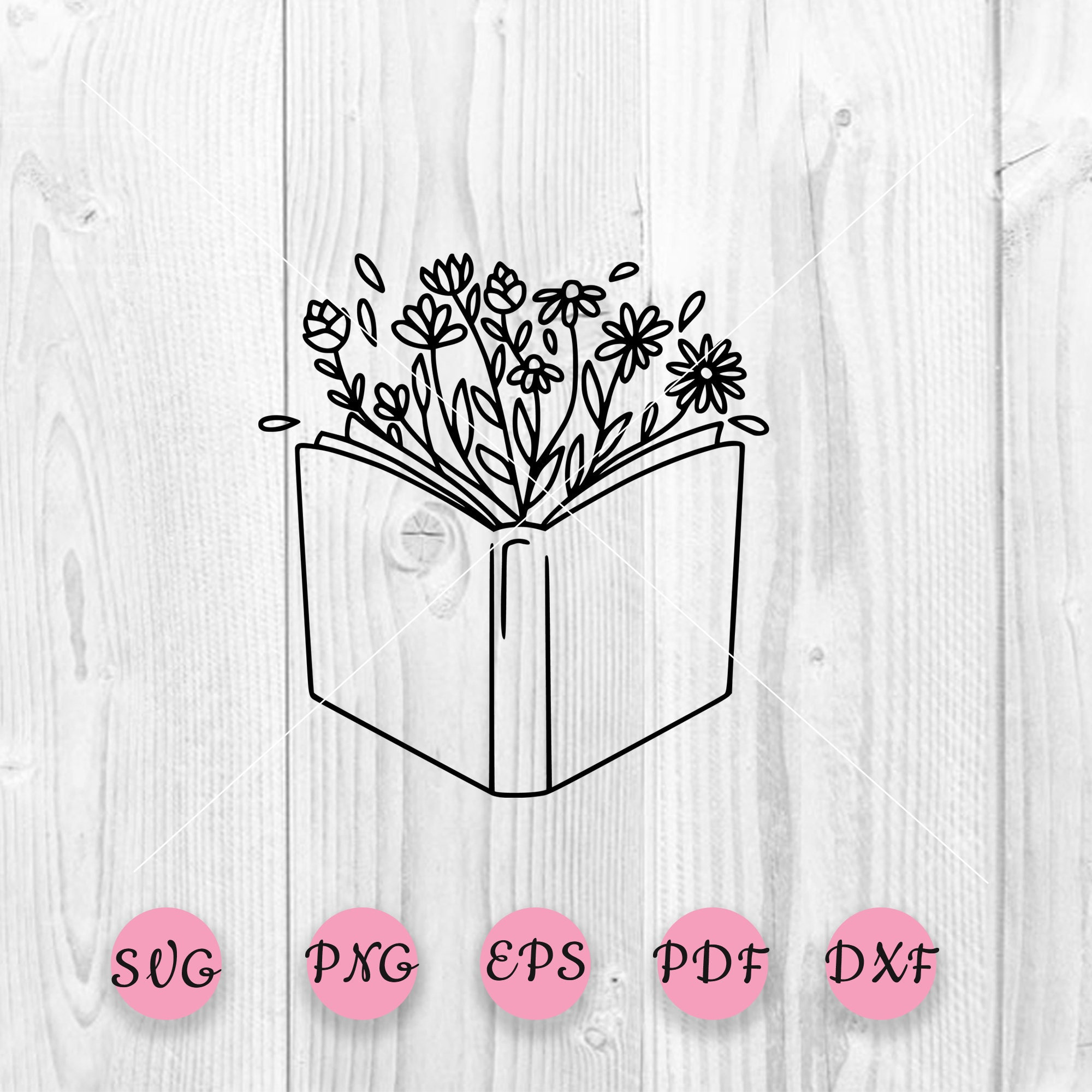 Libro con flores Floral svg Lectura svg Amante del libro - Etsy España Libro con flores Floral svg Lectura svg Amante del libro - Etsy España