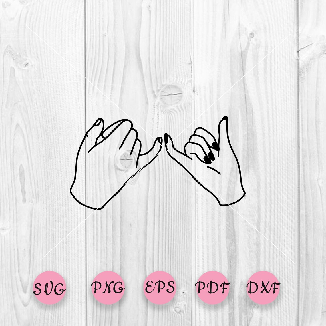 Pinky Promise Hands Pinky Promise Svg Pinky Swear SVG Hands - Etsy