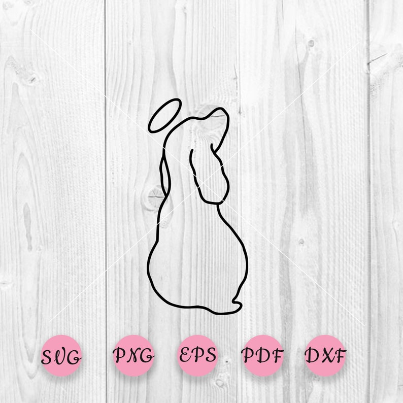 Angel Dog Svg Halo Dog SVG File Halo Puppy Svg Paws Svg - Etsy