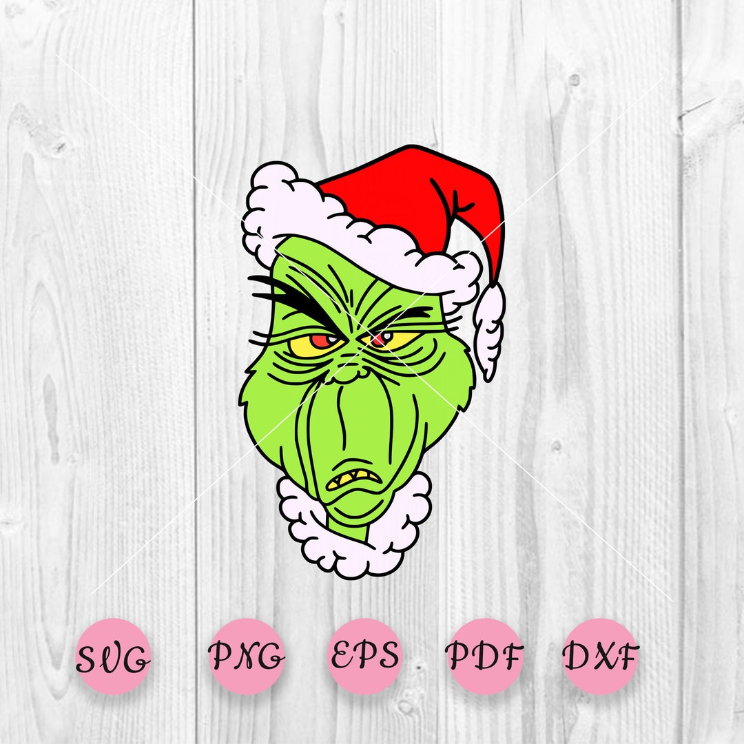 Grinch Svg, Grinch Face Svg, Scary Grinch, Christmas Grinch Digital ...