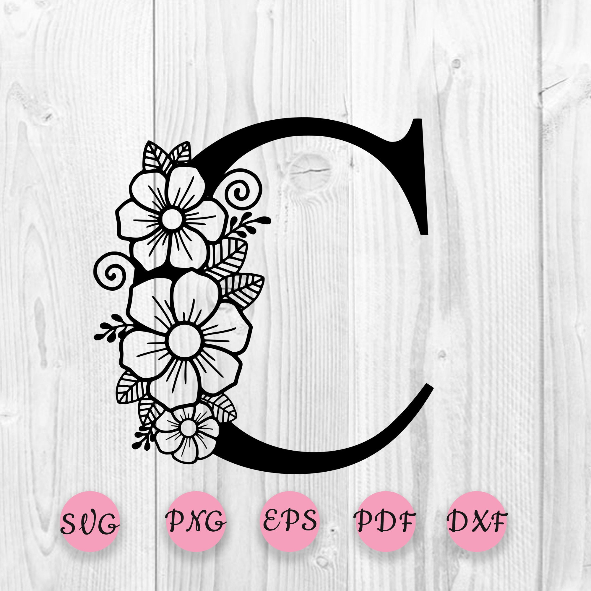 Clip Art Art & Collectibles Floral font svg Floral letter Y svg ...