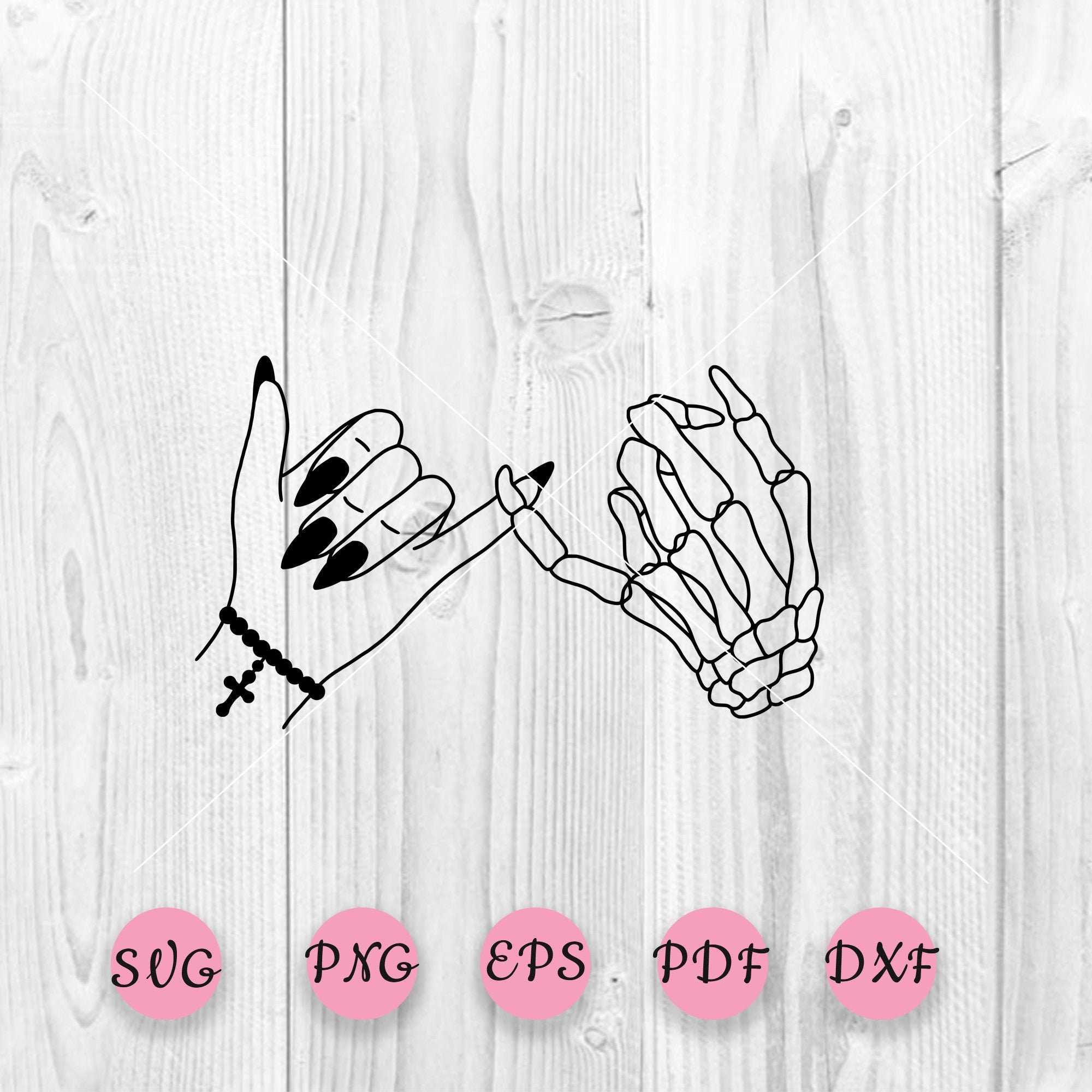 Skeleton Hands Pinky Promise Svg Skeleton Hand Skeleton - Etsy