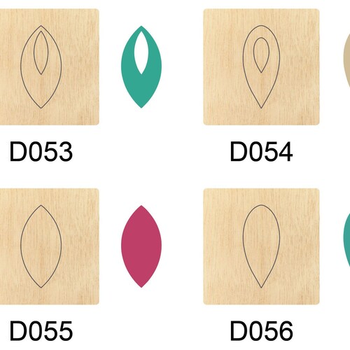 4cm-10cm Stacked Fringe Earring Die Cuttingleather Cutting | Etsy