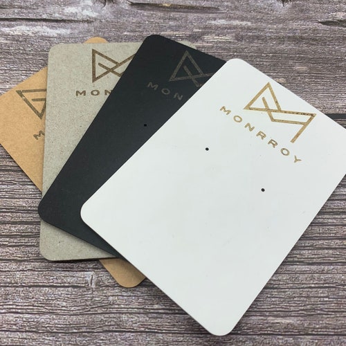 Custom Earring Display Cards Minimalist Jewelry Display - Etsy