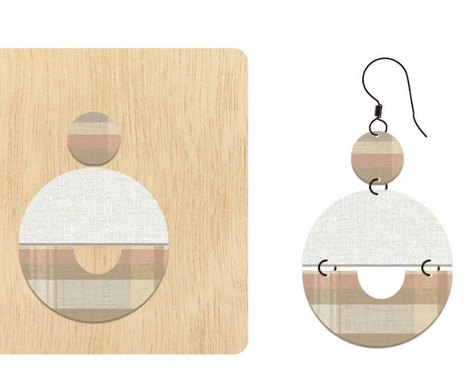 Stacked Geometric Flower Earring Cutting Diecustom Size - Etsy