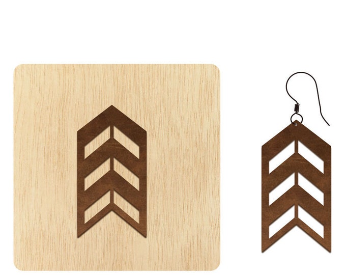 Stacked Fringe Teardrop Earring Die Cutting Triple Layer - Etsy