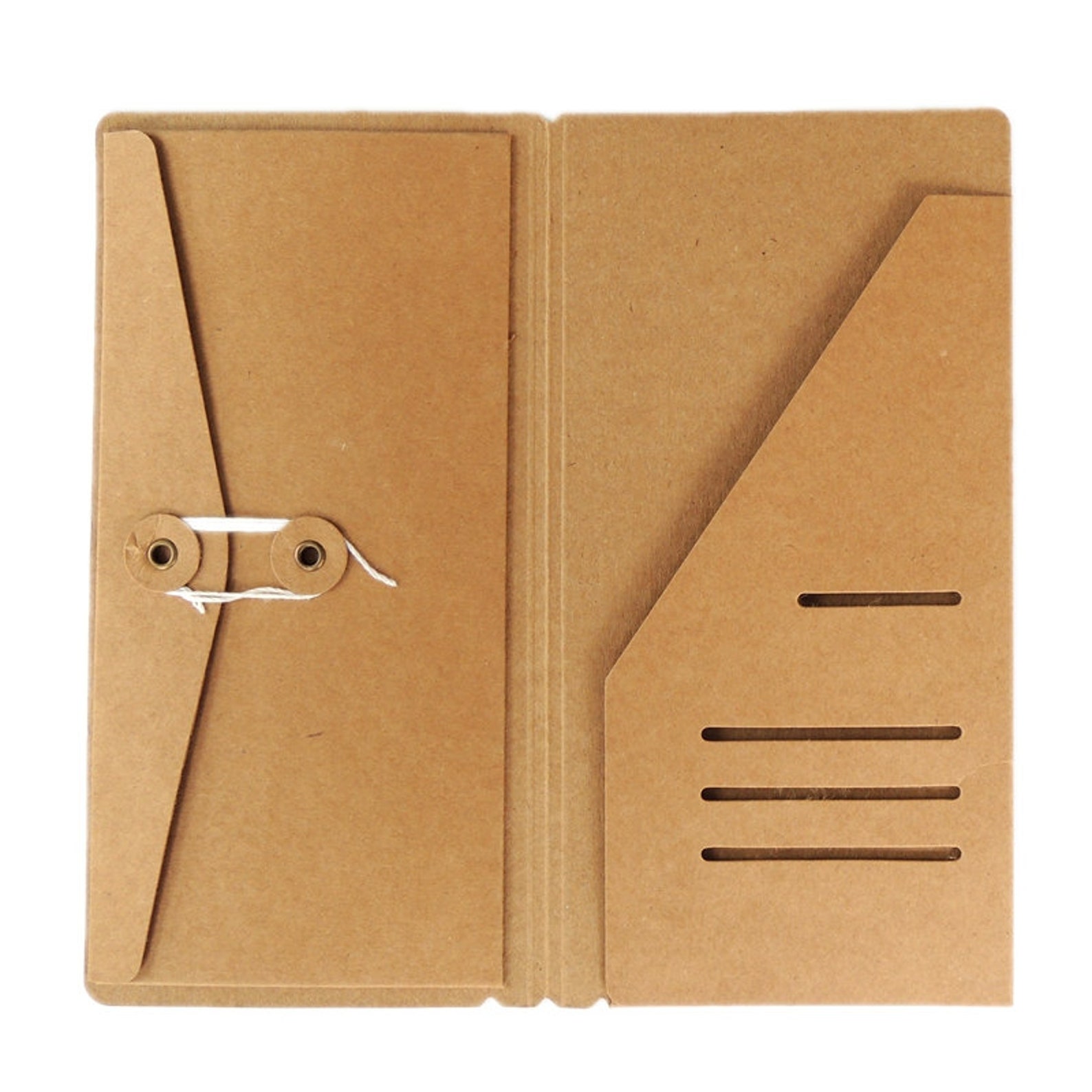 3 Sizes Kraft File Folder With Envelope Insert for Traveler's Notebook ...