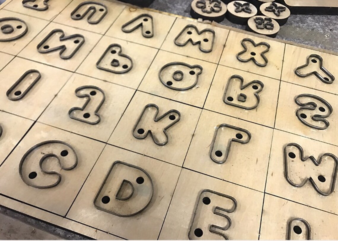 A-Z Alphabet Leather Cutter Die, Cutting Mold for Leather, Steel Punch ...