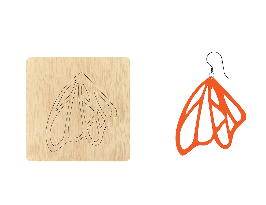 Butterfly Wing Earrings Leather Cutting Die,custom Size Leather Cutting ...