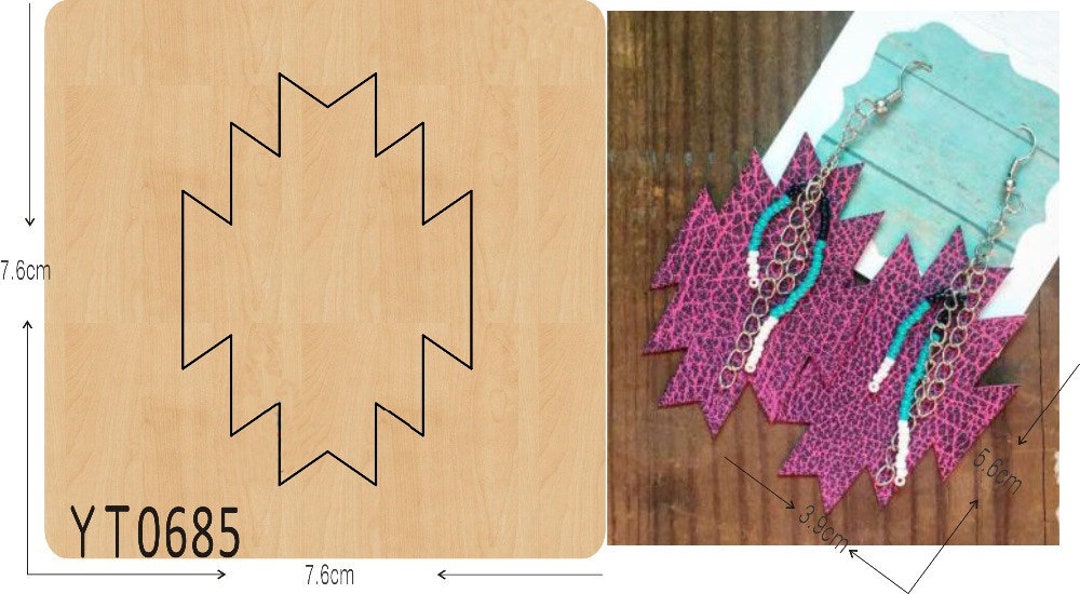 Irregular Shape Earring Cutting Die,custom Size Leather Cutting Die ...