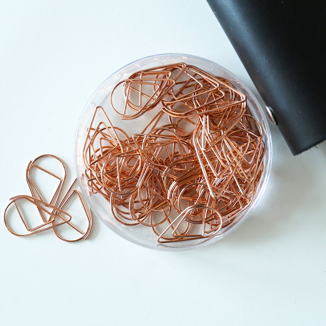 Rose Gold Teardrop Paper Clips,teardrop Paperclips,planner Journal ...