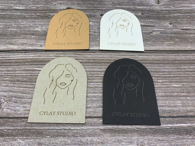 Custom Earring Display Cards Minimalist Jewelry Display - Etsy