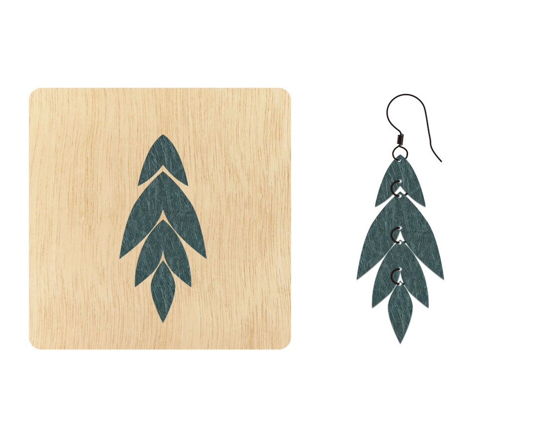 Stacked Leaf Earring Cutting Die,custom Size Leather Round Cutting Die ...