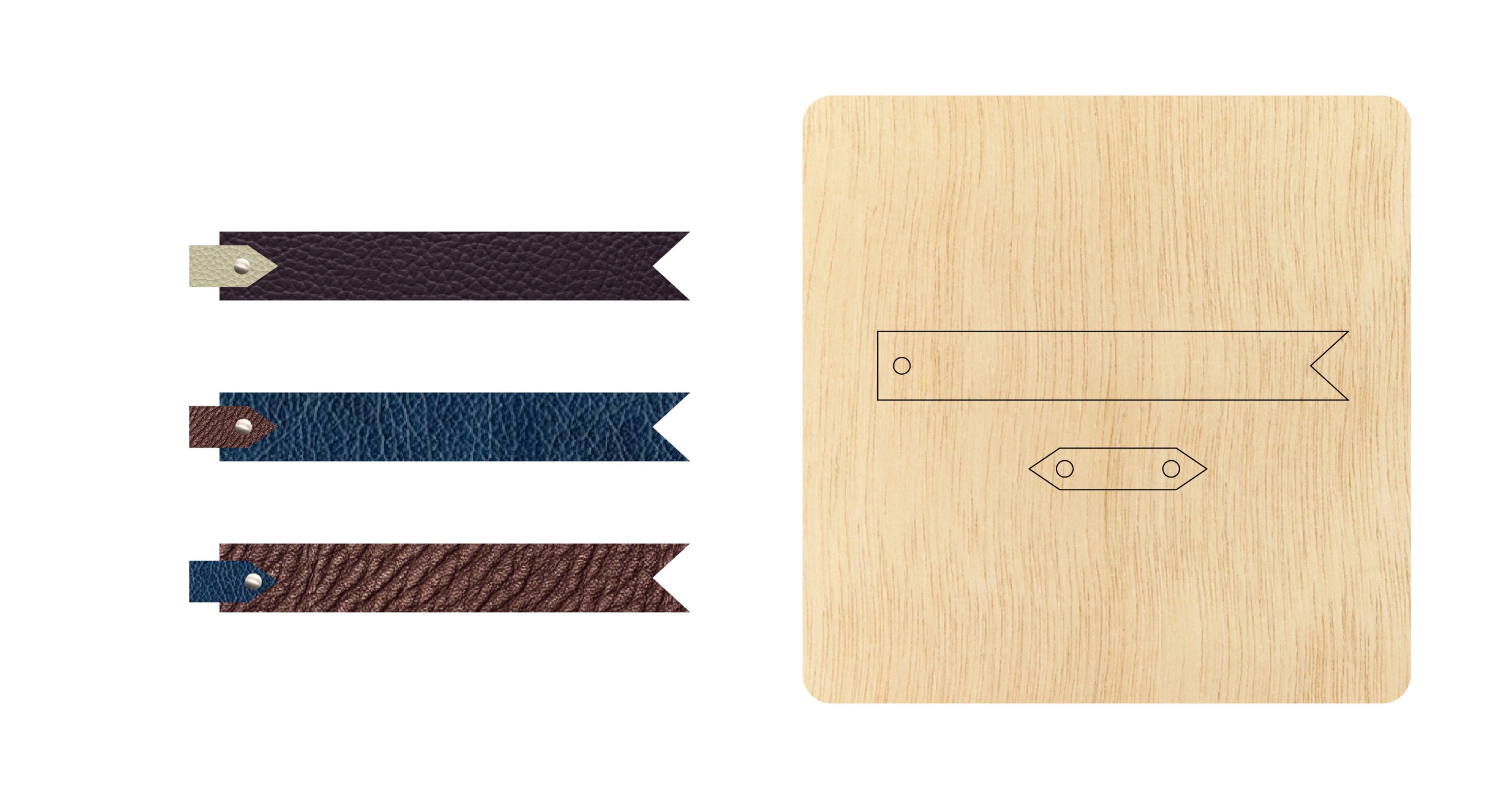 Leather Bookmark Bookmark Cutter Die Diy Bookmark Wood Die - Etsy