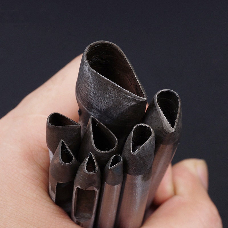 3mm-30mm Teardrop Hole Puncher,leather Crafts ,leather Tool, Waterdrop ...