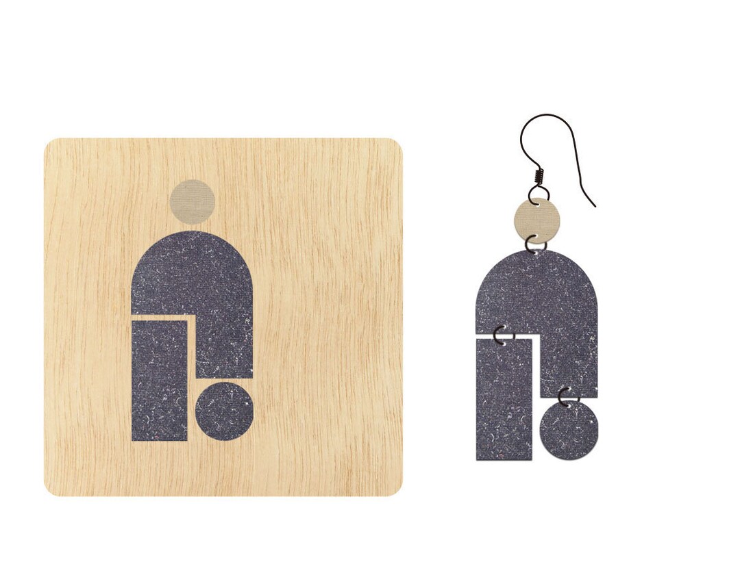 Stacked Geometric Earring Cutting Die,custom Size Leather Round Cutting ...