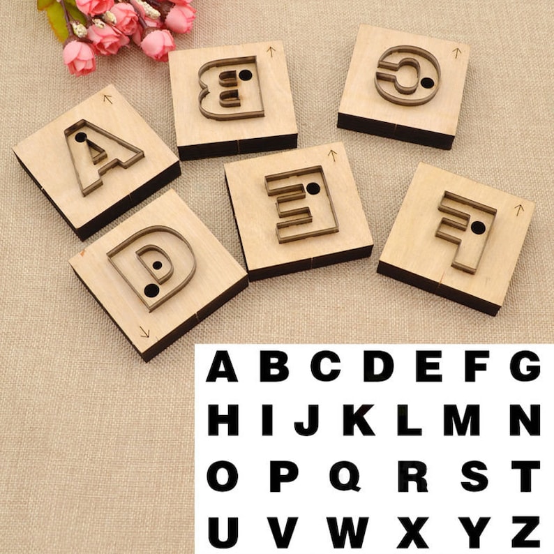 A-Z Alphabet Leather Cutter Die, Cutting Mold for Leather, Steel Punch ...