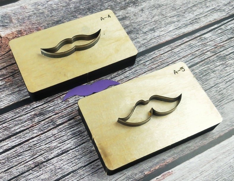 3cm-12cm Mustache Leather Cutter Die, Cutting Mold for Leather, Steel ...