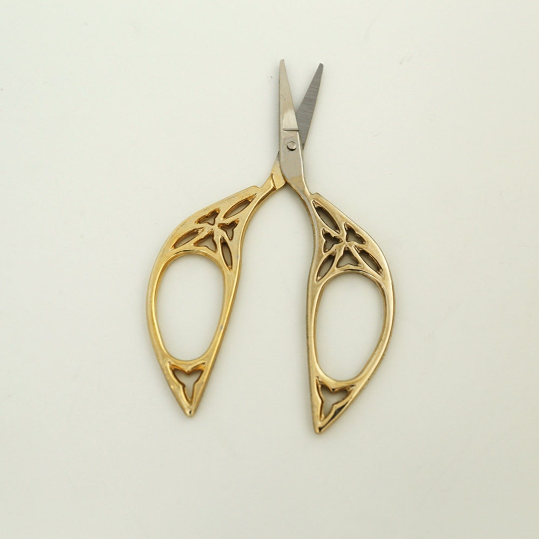 Gold Embroidery Antique Scissors, Vintage Craft Scissors - Etsy