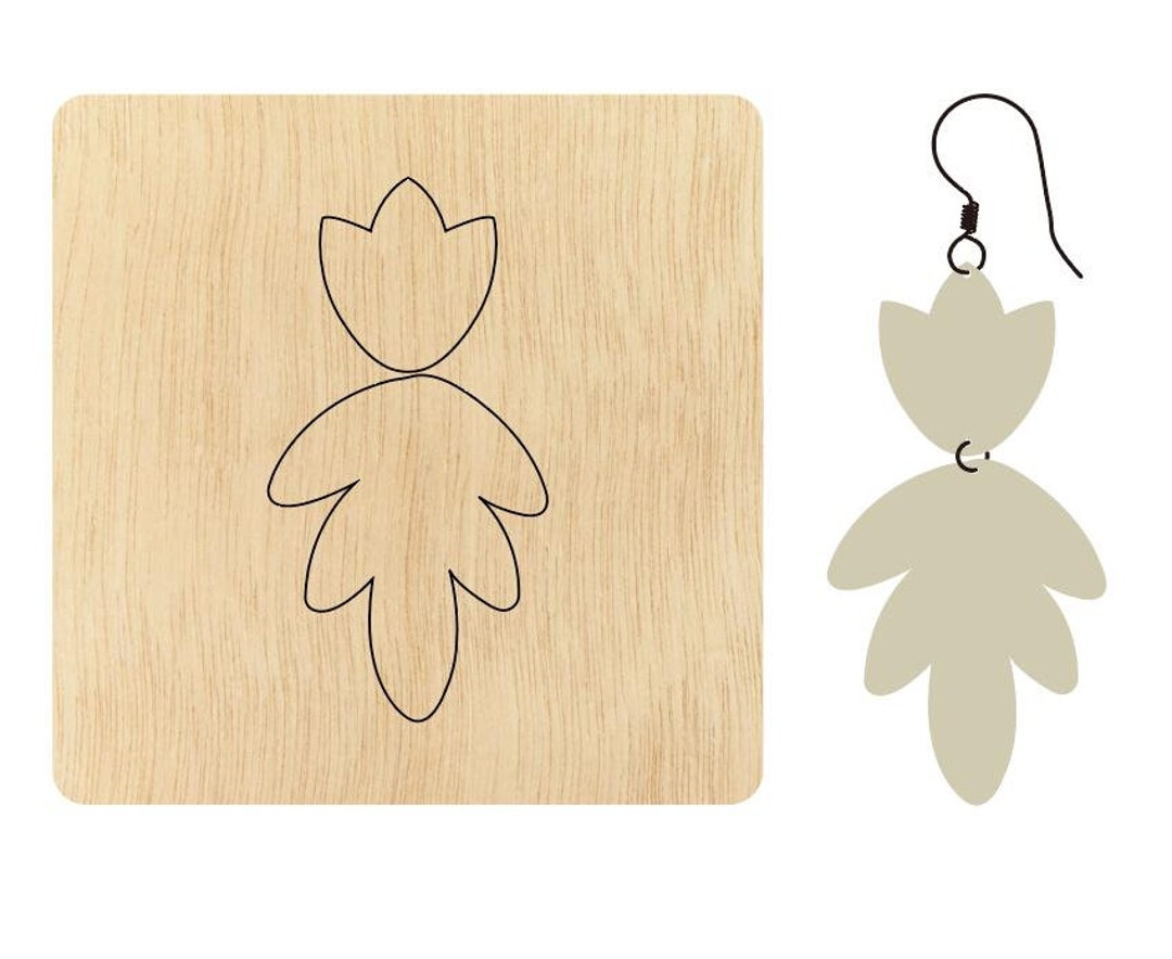 Stacked Flower Earring Cutting Die,custom Size Leather Round Cutting ...