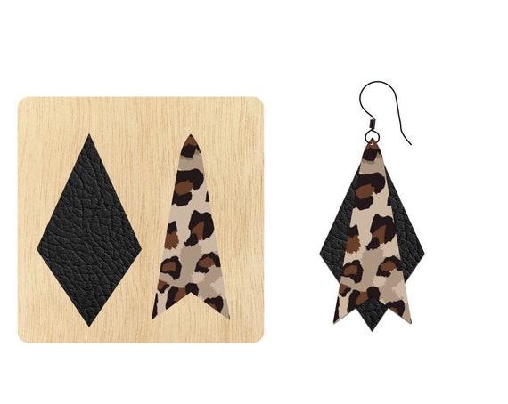 Diamond Earring Die Cuttercustom Size Leather Cutting Die - Etsy