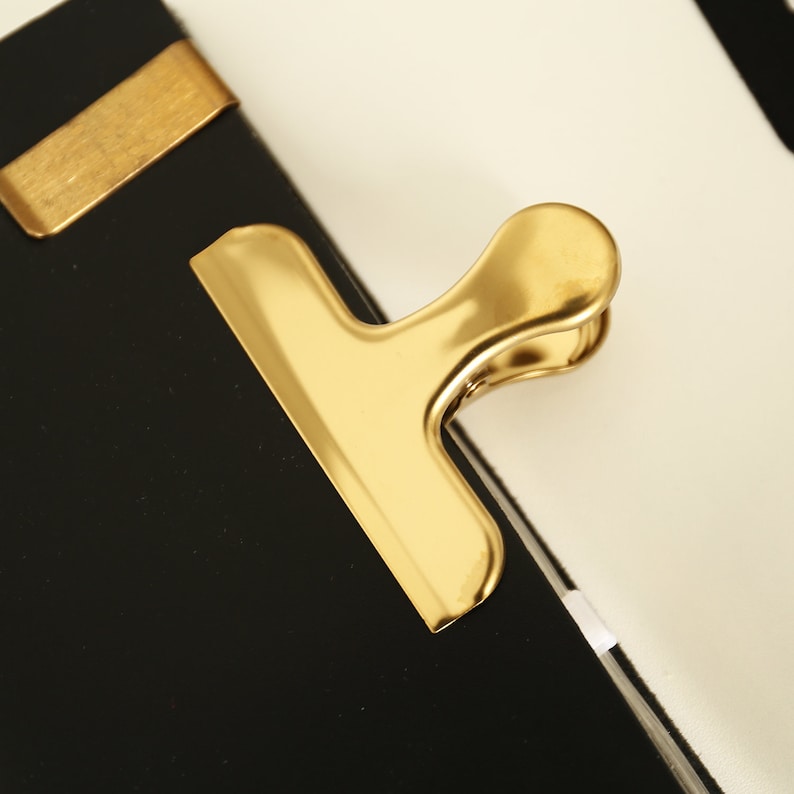 Retro Golden Binder Clip / Brass Clip / Food Bag Sealing - Etsy