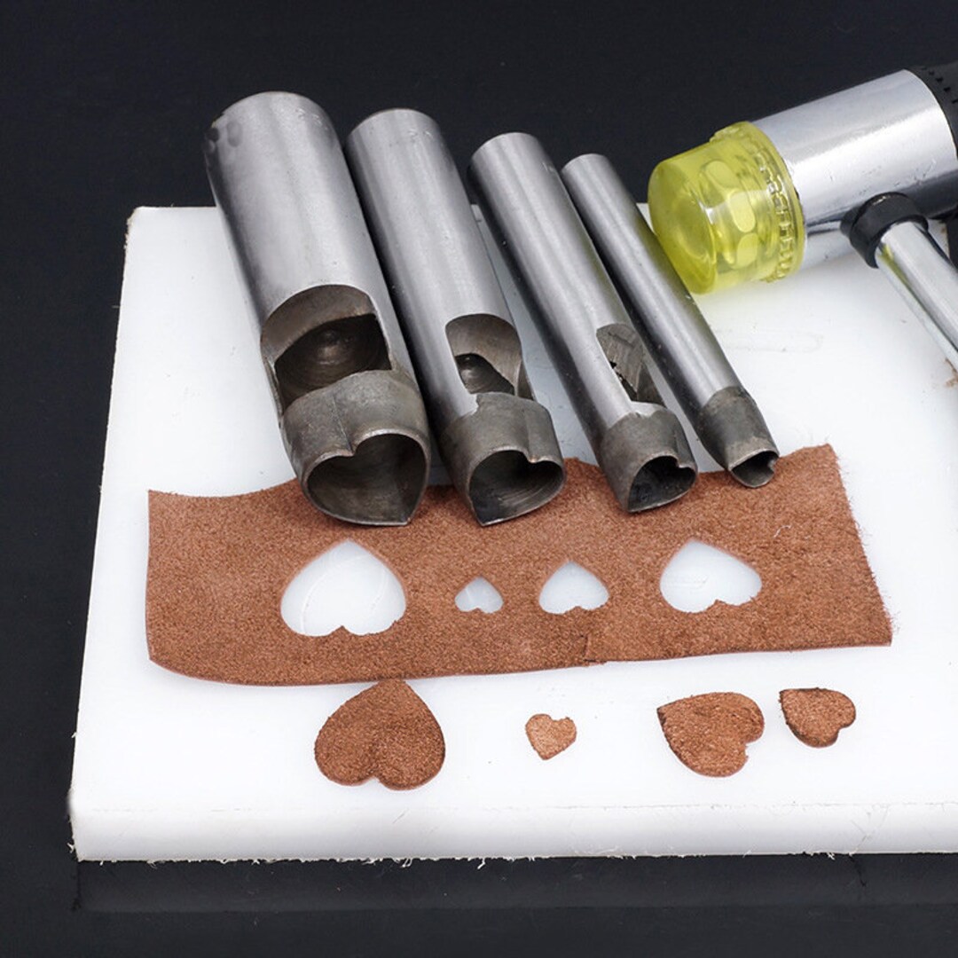 3mm-30mm Heart Hole Puncher,leather Crafts ,leather Tool, Watch Belt ...