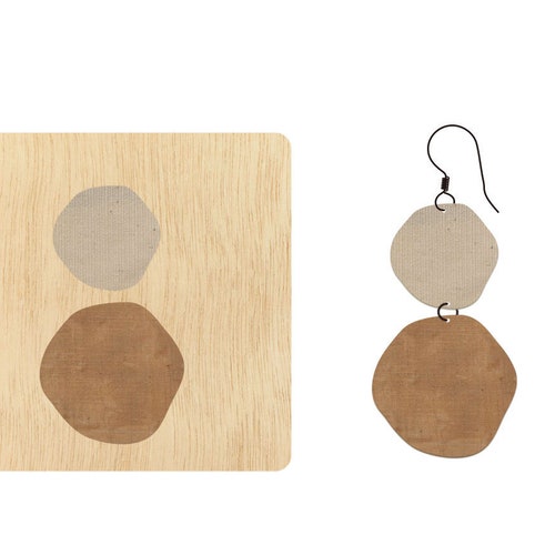 Stacked Circle Earring Die Cutting Triple Layer Round Earring - Etsy