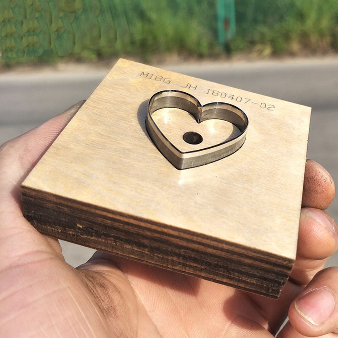 Heart Shape Leather Cutter Die, 7 Shapes of Heart Cutting Mold for ...