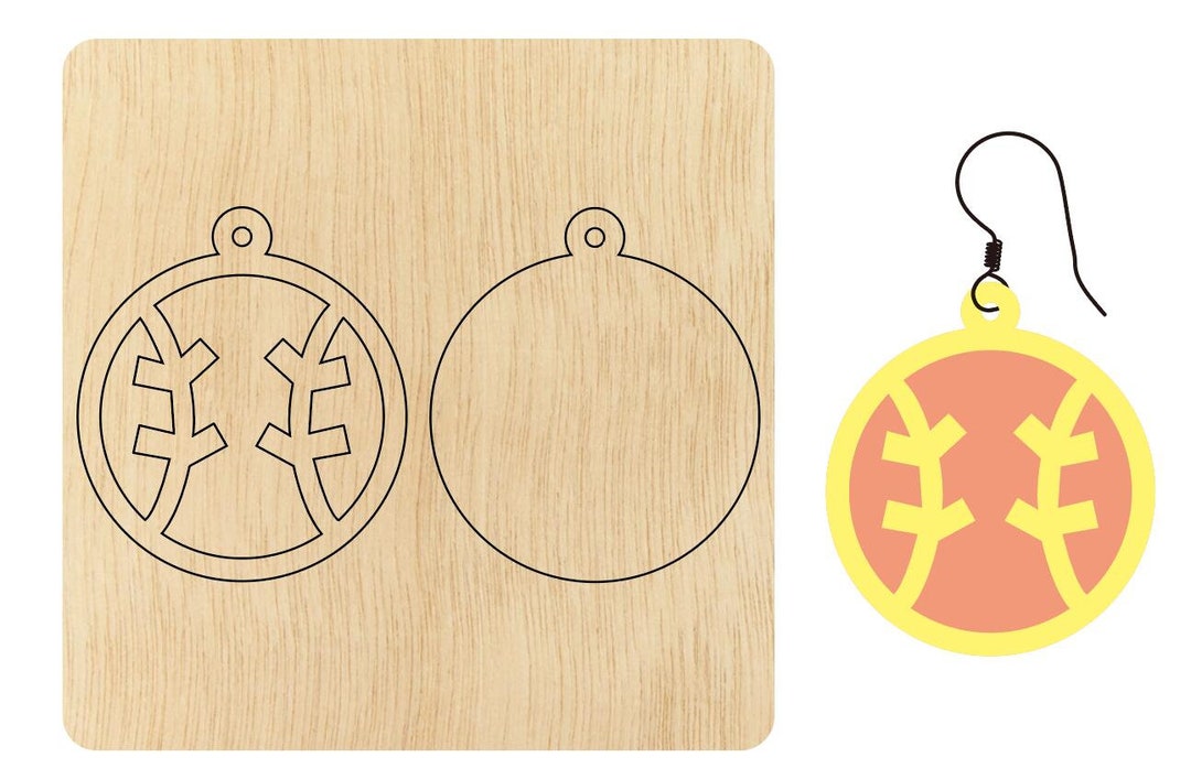 Baseball Earrings Die Cuts,custom Size Leather Cutting Die,steel Rule ...