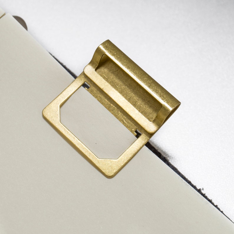 Set of 6 Brass Metal Index Clip Brass Paper Clips Brass - Etsy Canada