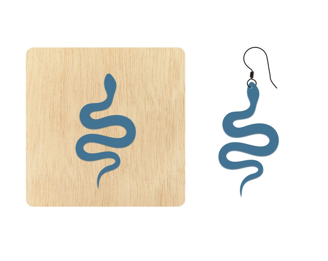 Snake Earrings Leather Cutting Die,custom Size Leather Cutting Die, Cut ...