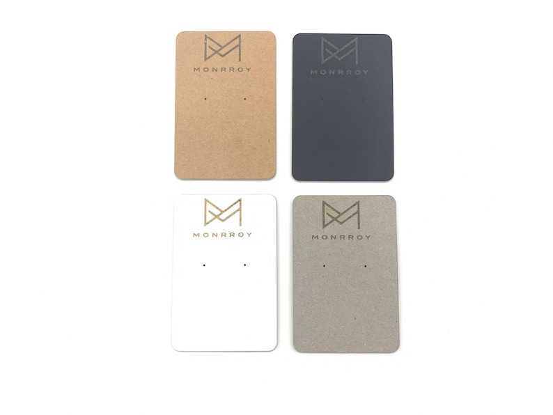 Custom Earring Display Cards Minimalist Jewelry Display - Etsy