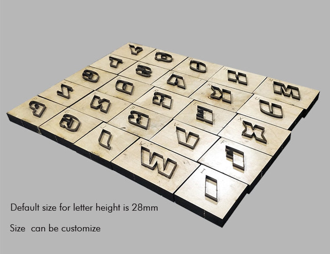 A-Z Alphabet Leather Cutter Die, Cutting Mold for Leather, Steel Punch ...