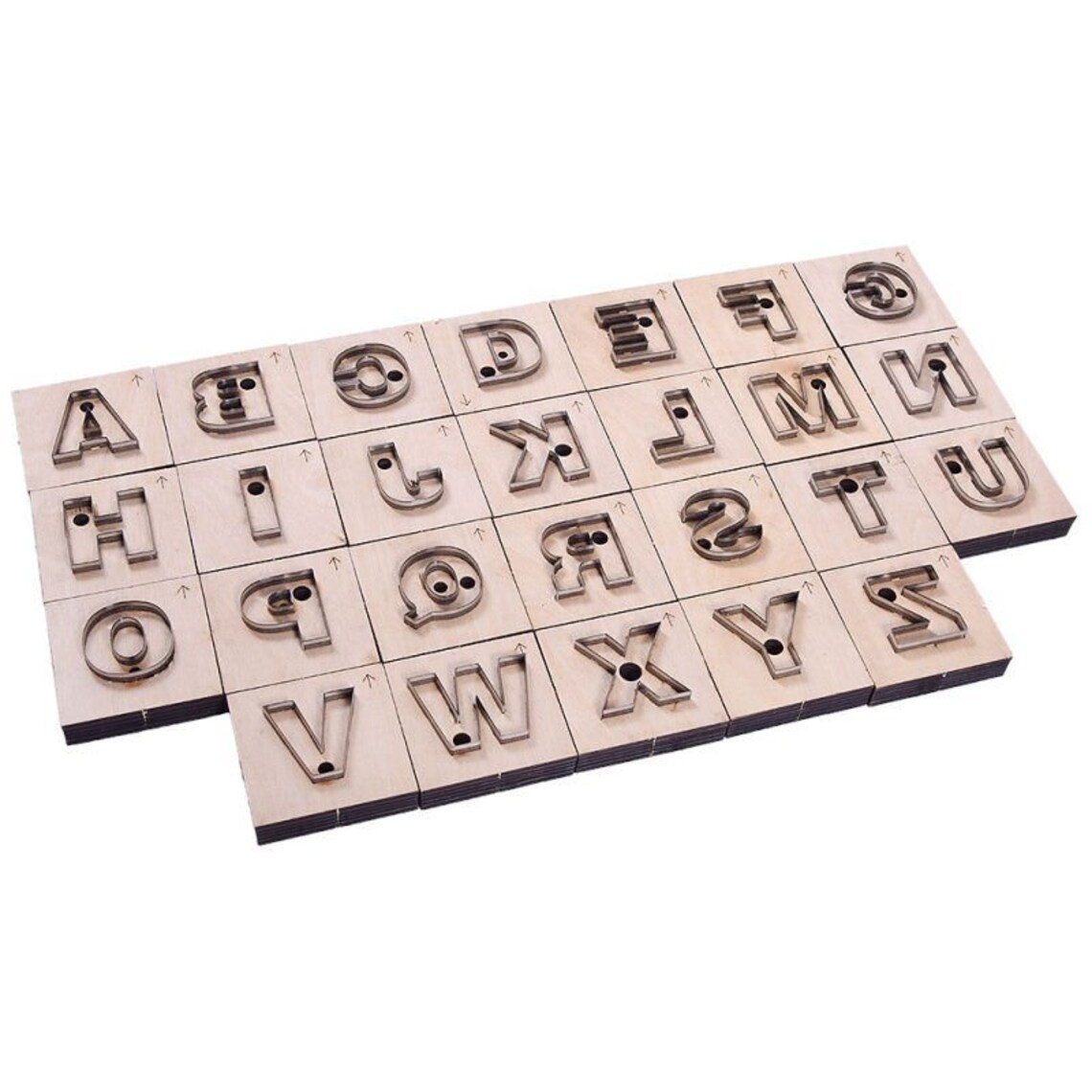 A-Z Alphabet Leather Cutter Die, Cutting Mold for Leather, Steel Punch ...