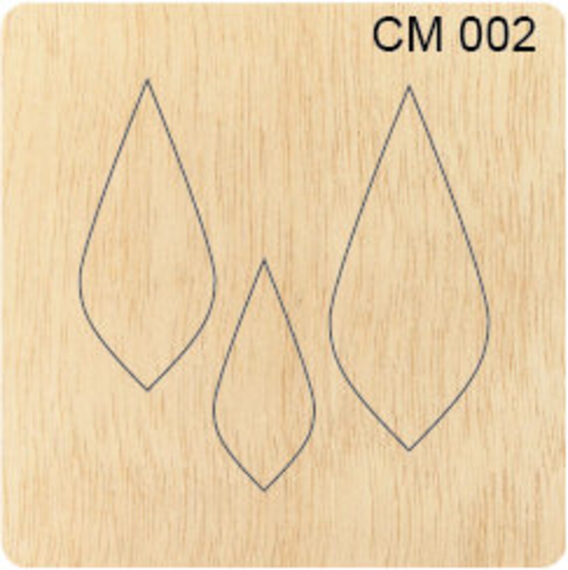 4cm-8cm Teardrop Earring Die Cutting Triple Layer Leaf - Etsy