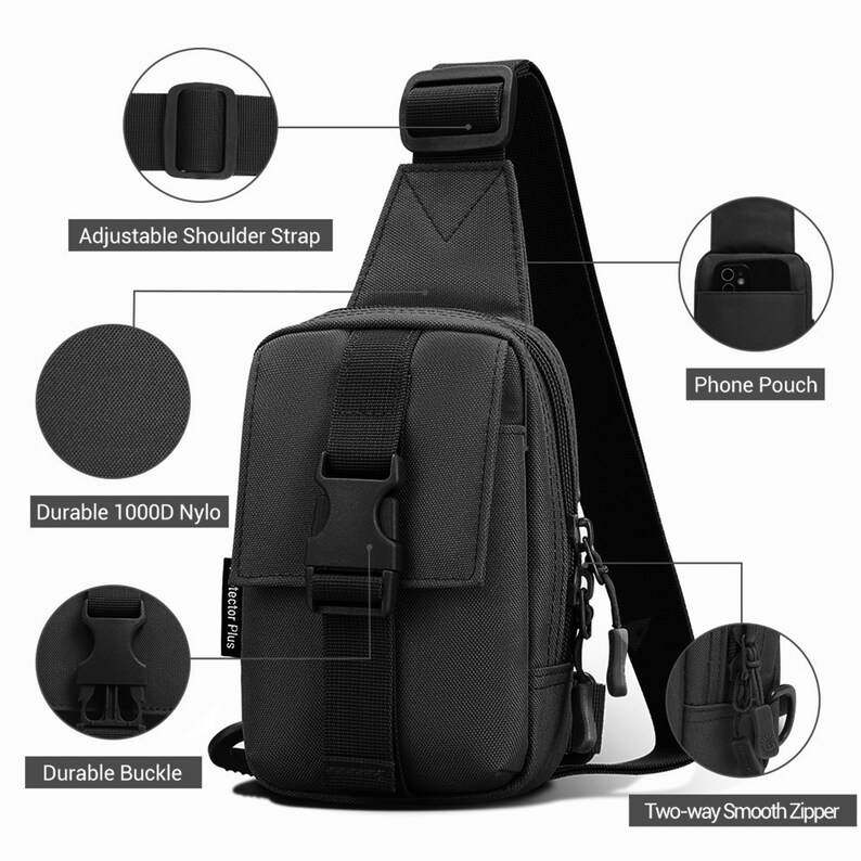 Tactical Chest Bag Tactical Chest Pack Tactical Crossbody - Etsy Canada